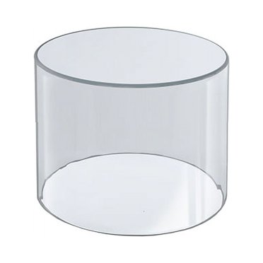 Azar Displays 556406 Clear Acrylic Cylinder Display, Plastic Round ...