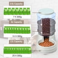 6L Large Capacity Dog and Cat Water Dispenser Station,Pet Water Feeder ...