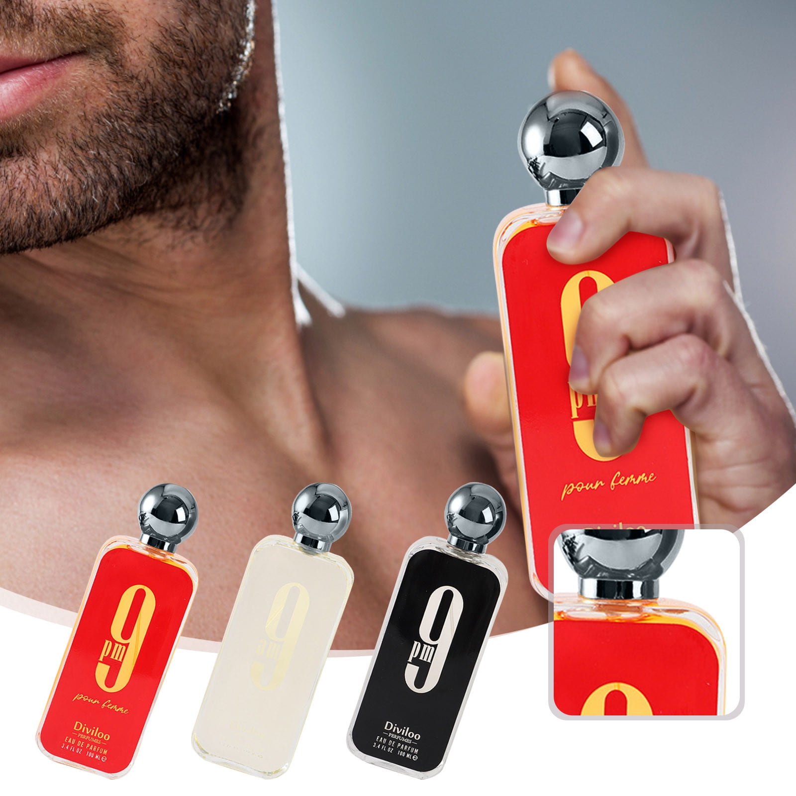 Sueño 100ml 9 PM For Men Eau Parfum Spray,Perfume con temperamento y ...