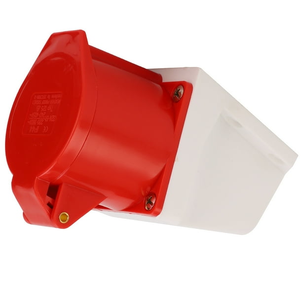 3-Phase Industrial Power Socket, IP44 Waterproof Electrical Auxiliary ...