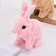 Techinal Electric Rabbit Toy Plush Bunny Battery Operated Hopping ...