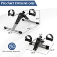Costway Portable Desk Bike Peddler Machine with Adjustable Resistance ...