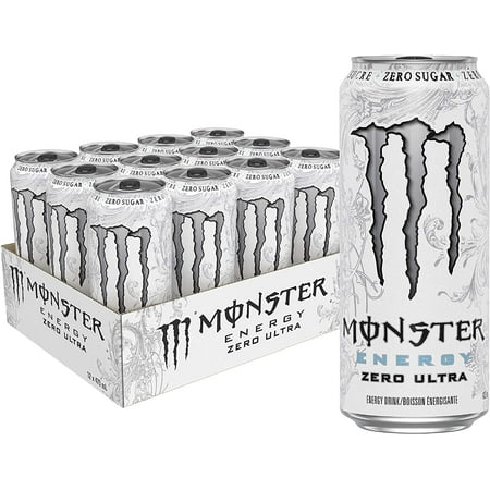Monster Energy Drink, Zero Ultra, 473mL Cans, Pack of 12 - Walmart.ca