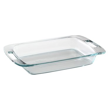 Pyrex® Easy Grab 4-piece Rectangular Glass Bakeware Set with Red Lids ...