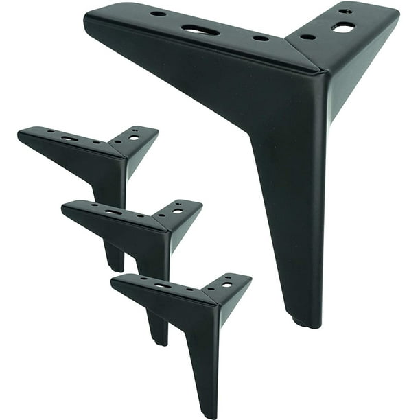 10Cm Metal Furniture Feet, 4 Pieces Metal Diamond Triangle Table Legs ...