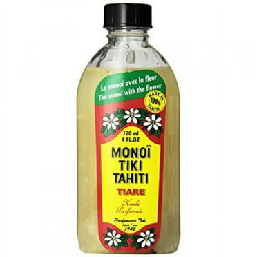 Monoi Tiki Tahiti Tiare Gardenia Coconut Oil for Body, Hydrates Skin ...