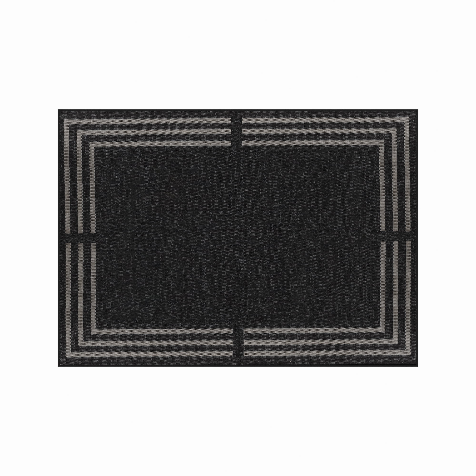 Click here for Hometrends 5 Ft. X 7 Ft. Charcoal Flatweave Outdoo... prices