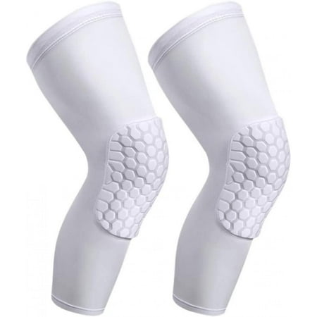 Knee Compression Pads Long Leg Sleeve Brace Protection For Basketball ...