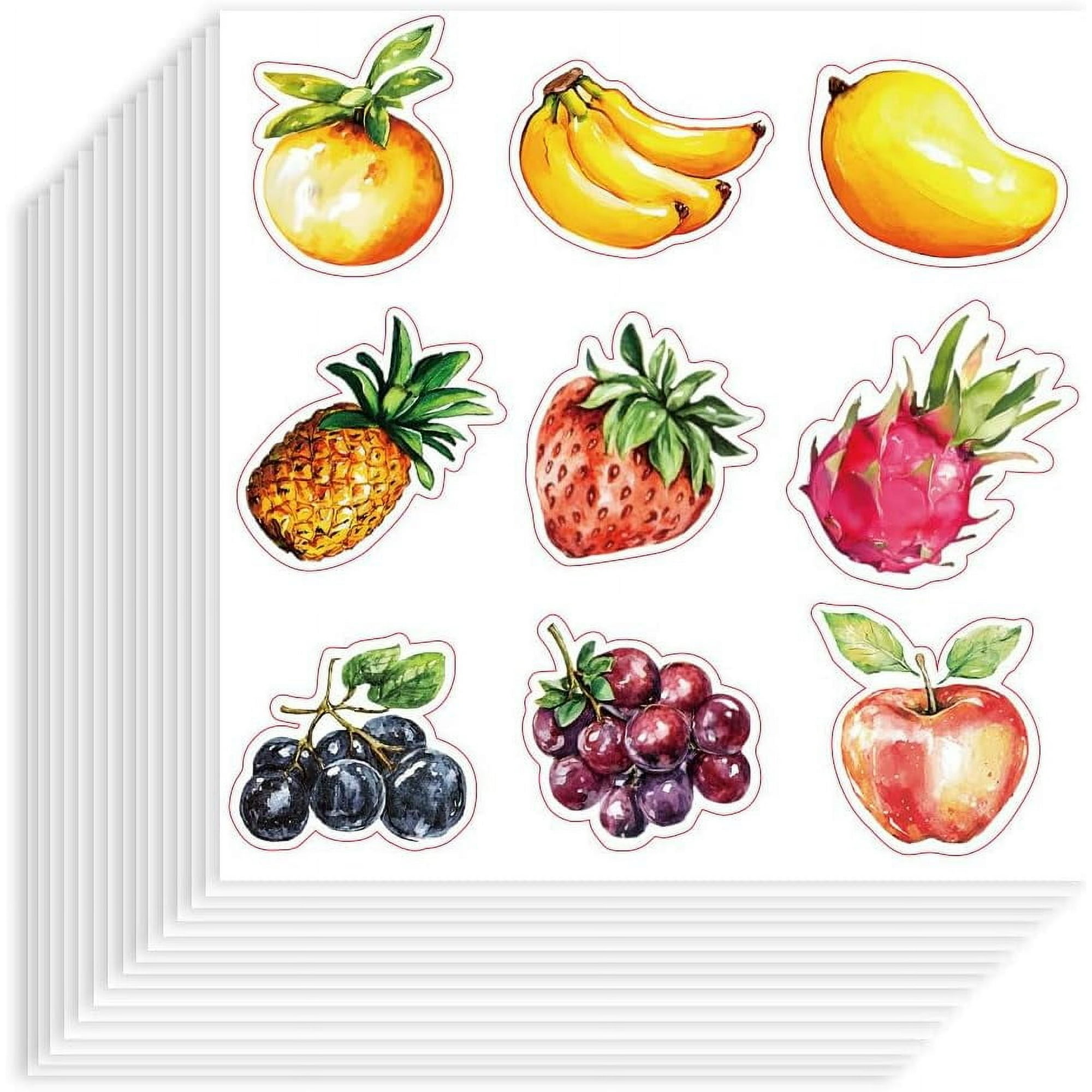 Click here for Nobrand 180pcs Fruit Stickers 3.54x3.54 Inch Self-... prices