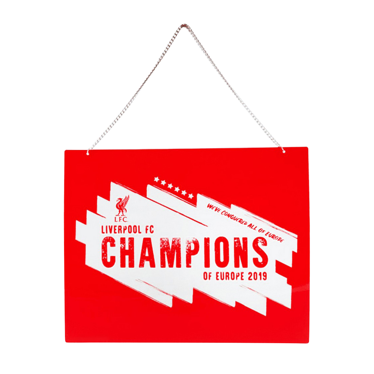Liverpool FC Champions Of Europe 2019 Metal Hanging Sign - Walmart.com