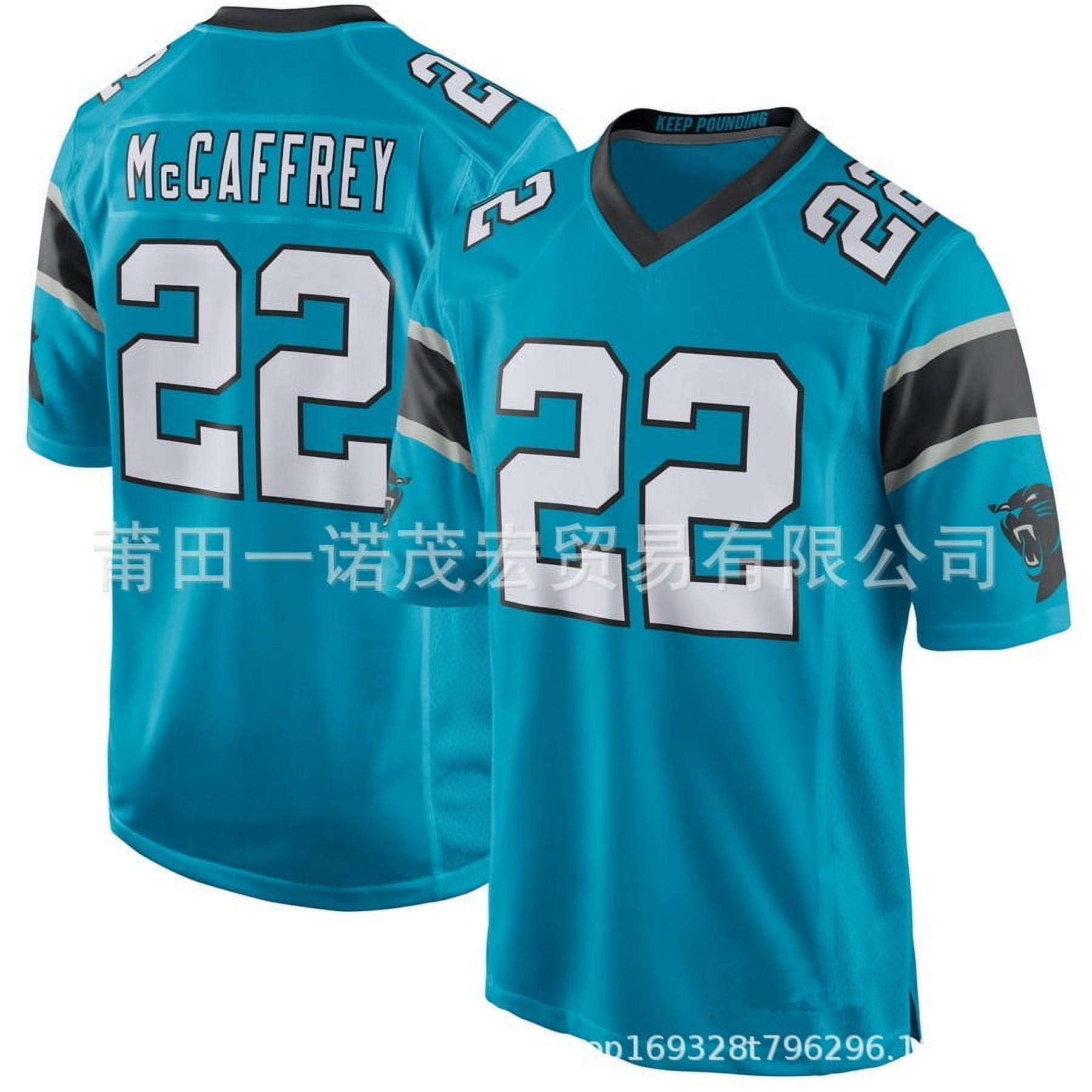 Click here for Panthers Embroidered Football Jersey 22#mccaffrey... prices