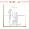Wedding Arch Backdrop Stand, 6.6x6.6 FT Gold Wedding Arches for ...