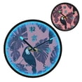 BZSMCE Voice Activated LED Night 12in Clock 12in Clock with Palm Leaf ...