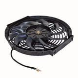 Universal 12 Volt Dual 12-13 Inch Radiator Cooling Fans, 130W Motor ...