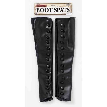 STEAMPUNK BOOT SPATS-BLACK - Walmart.com