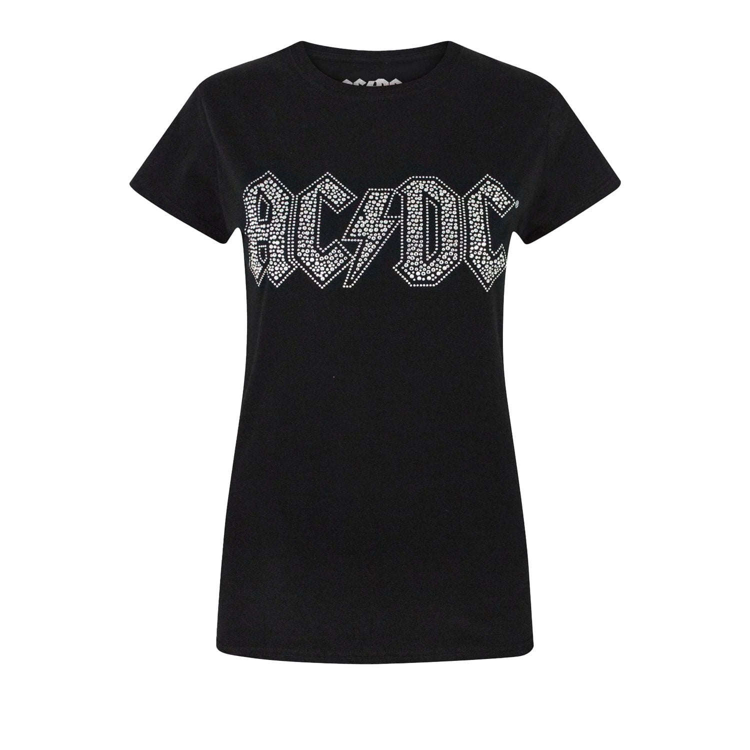 Click here for Acdc Ac/Dc Womens Diamante Logo T-Shirt S prices