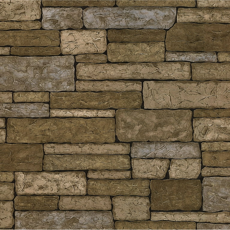 Faux Stone Wallpaper Textured