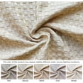 Pleated Waffle Weave Bed Skirt, Tailored Dust Ruffle 12 Inch Drop Easy ...