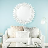 CosmoLiving by Cosmopolitan 42" x 42" Silver Mirrored Starburst Wall ...