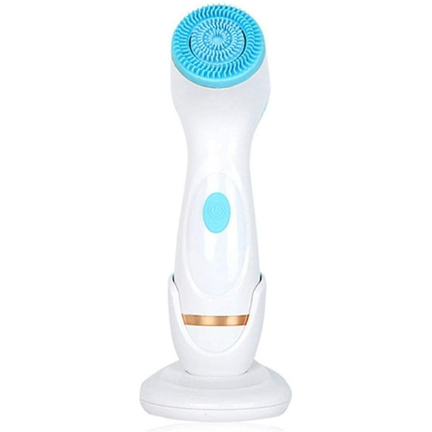 Electric Facial Cleansing Brush 3 In 1 Silicone Sonic Rotating Face ...
