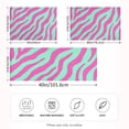 Blue Pink Zebra Pattern Pillow Case King Size Silky Satin Pillow Cover ...