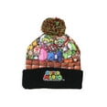 Nintendo Super Mario Multi Character Embroidered Logo Cuffed Pom Beanie ...