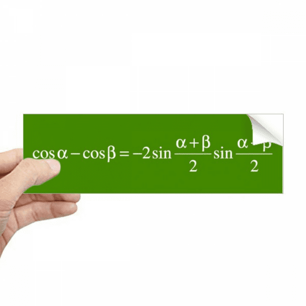 Mathematical Formula Expressing Cosine Computation Rectangle Bumper ...
