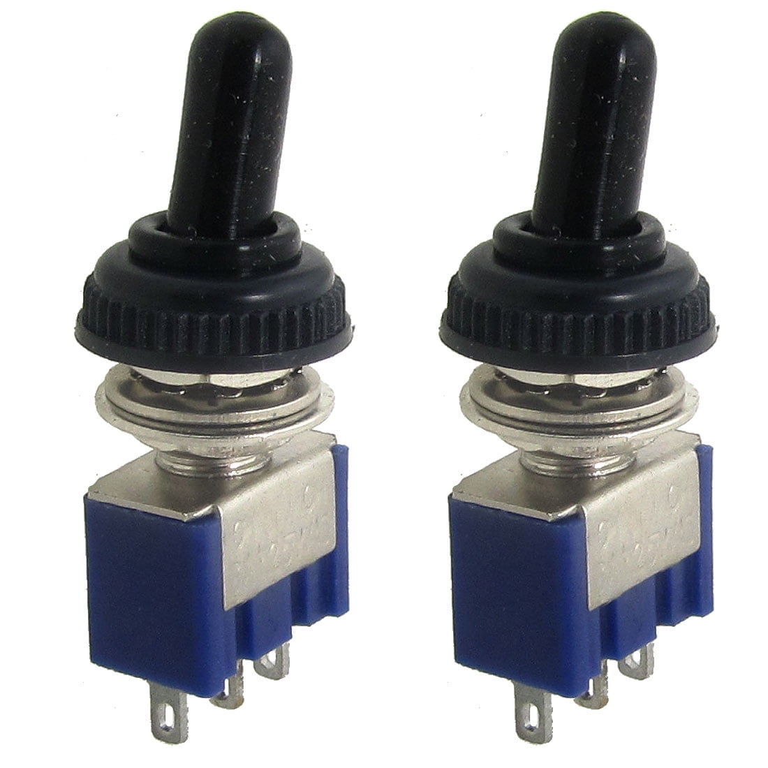2xAC 125V 6A 3 Terminals ON/ON 2 Position SPDT Toggle Switch w ...