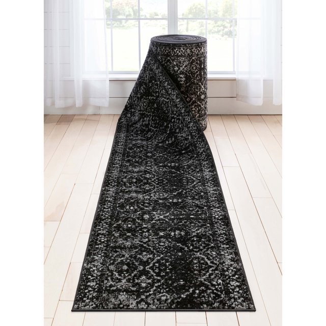 Custom Size Runner - Choose Your Length - Argos Black Vintage Panel 27 ...