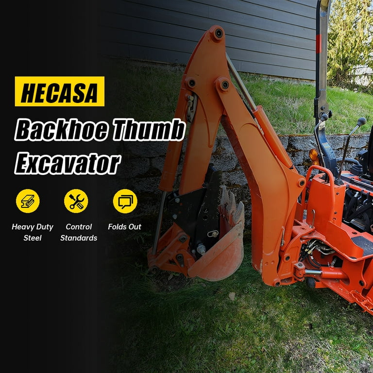 HECASA Universal Backhoe Thumb Excavator Bolt On Universal, 53% OFF