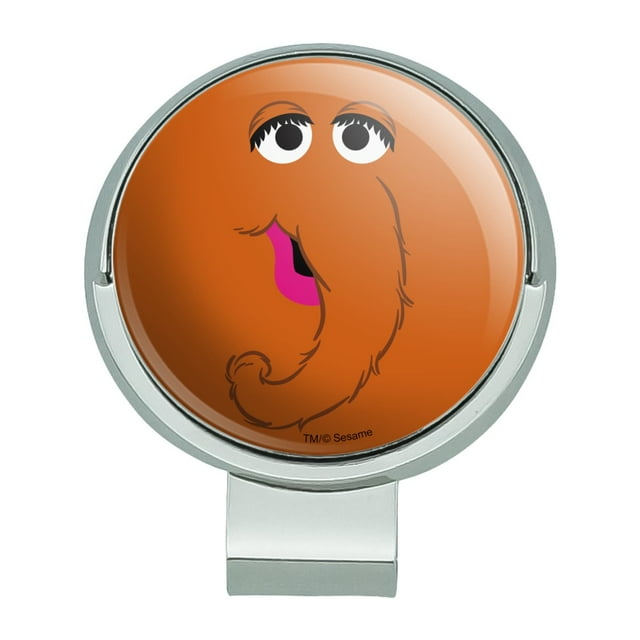 Sesame Street Snuffleupagus Face Golf Hat Clip With Magnetic Ball ...
