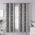 Cevemin Star Shade Curtains - Blackout Curtains with Star Patterns for ...