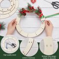 8Pcs 4 Styles Wreath Frames for Crafts Wooden Floral Arranging Craft ...