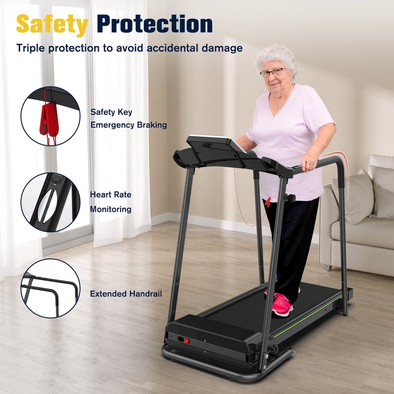 Tread Mills For Seniors Treadmill For Seniors With Long Handrails ...