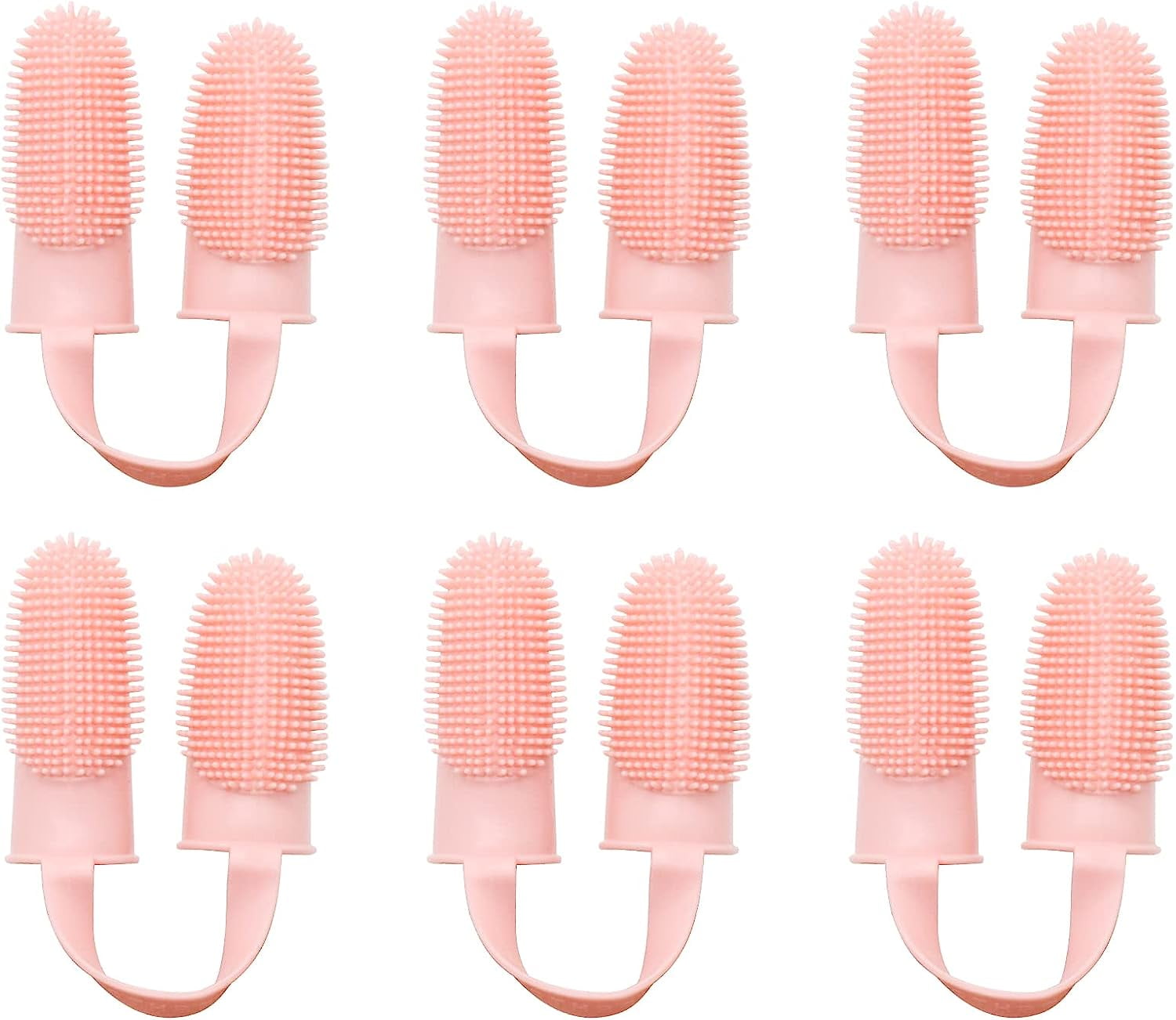 Dog Toothbrush Kit, 6Pack Dog Finger Toothbrush for Dog Teeth Cleaning ...