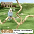 80CM Natural Jute Parrot Climbing Rope with Suction Cups – Bird Perch ...