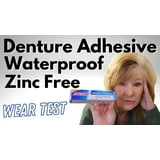 Secure Denture Adhesive, Waterproof & Unflavored, 12HR Holding Power ...