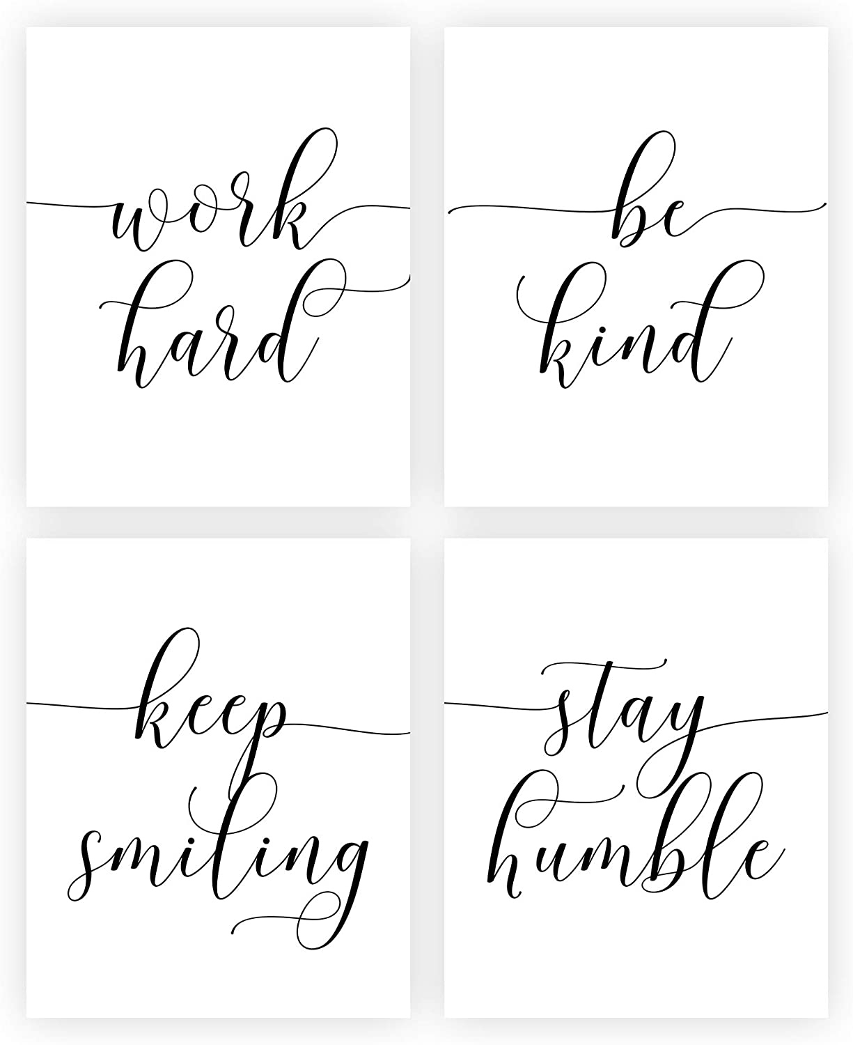 EverDirect Work Hard. Be Kind. Stay Humble. Keep Smiling. Black and ...