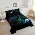 Erosebridal Gaming Bedding Set,Headset Mouse Keyboard Gamepad Pattern ...