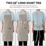"NLUS 2 Pack Adult Aprons with Pockets, Adjustable Neck Straps, 29.5 ...