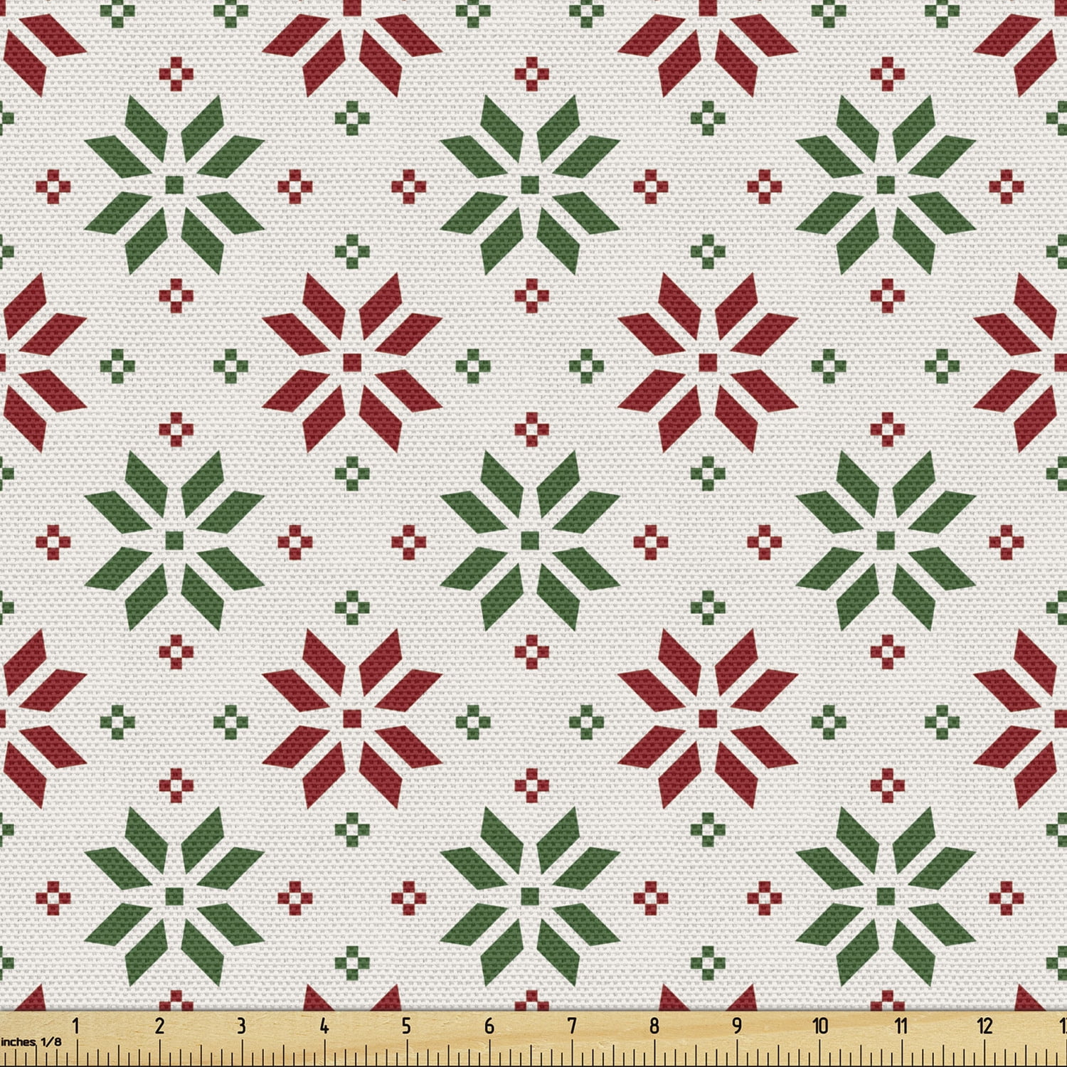 Christmas Fabric by the Yard Upholstery, Traditional Norwegian Selbu ...