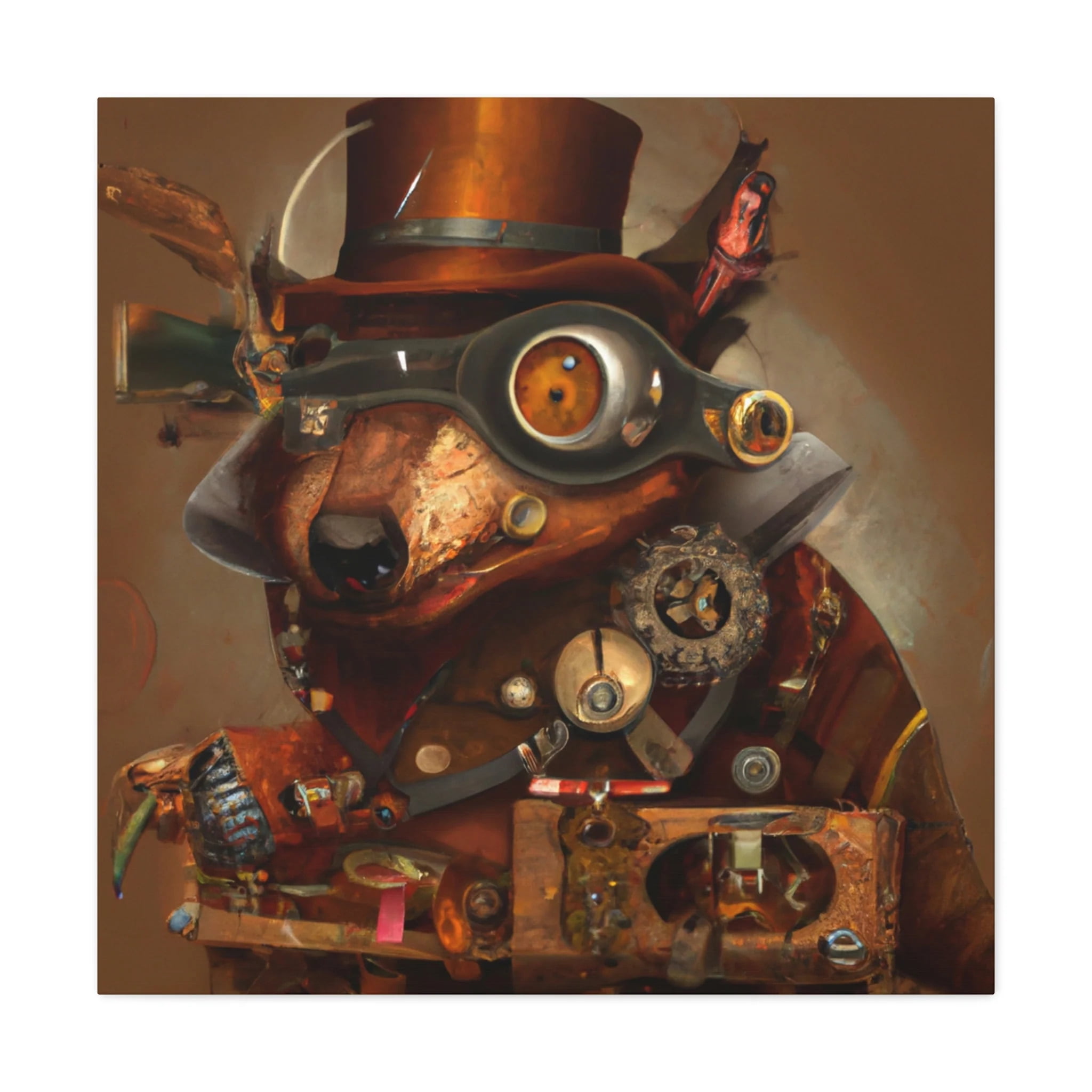Tasmanian Devil Clockwork - Canvas - Walmart.com