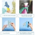 16Pcs 4 Styles Waterproof Plastic Colored Laser Stained Window Film ...