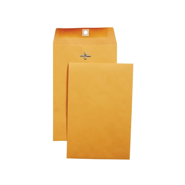 MyOfficeInnovations Brown Kraft Clasp 6" x 9" Envelopes 100/Box 186999 ...