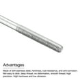 M2.5x110mm 304 Stainless Steel Push Rod Double End Threaded Rod for DIY ...