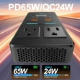 MUMQAQ 150W Portable Car Power Inverter with AC Outlet, LED Display and ...