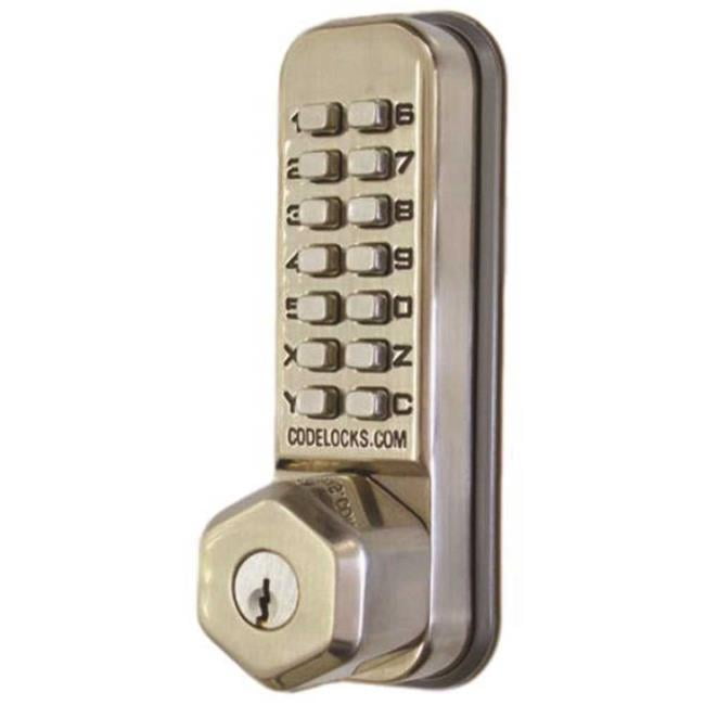 Codelocks CL210K SS Mechanical Deadbolt Keypad Door Lever, Polished ...