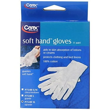 Cara Cotton Gloves Comfortable & Sanitary Protection, Medium, 1ct, 2 ...