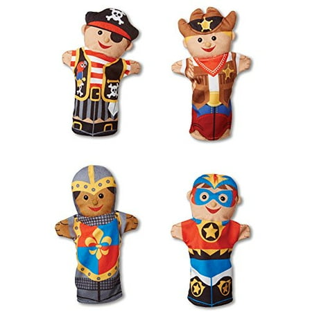 Melissa & Doug Bold Buddies Hand Puppets (Set of 4) - Frustration Free ...