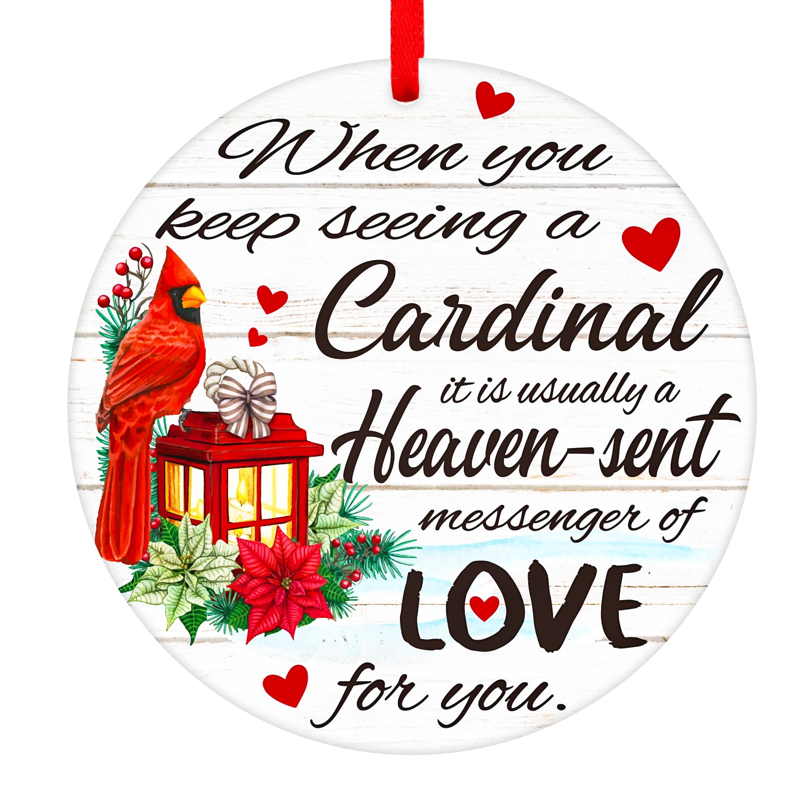 WaaHome Red Cardinal Christmas Ornaments in Memory Of Loved One Red ... WaaHome Red Cardinal Christmas Ornaments in Memory Of Loved One Red ...